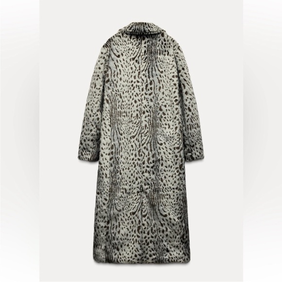Zara | Jackets & Coats | Zara Leopard Print Long Coat | Poshmark